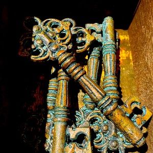 Emerald Phoenix Bay | Art | Vintage Copper Patina Keys Custom Color ...